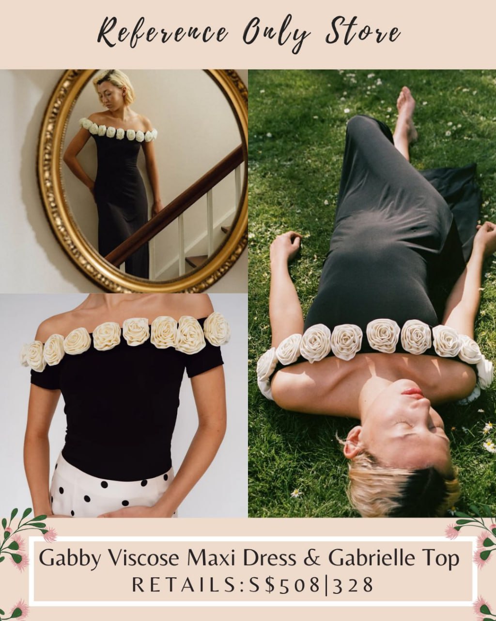 ML Gabby viscose maxi dress and Gabrielle top – For Reference Store