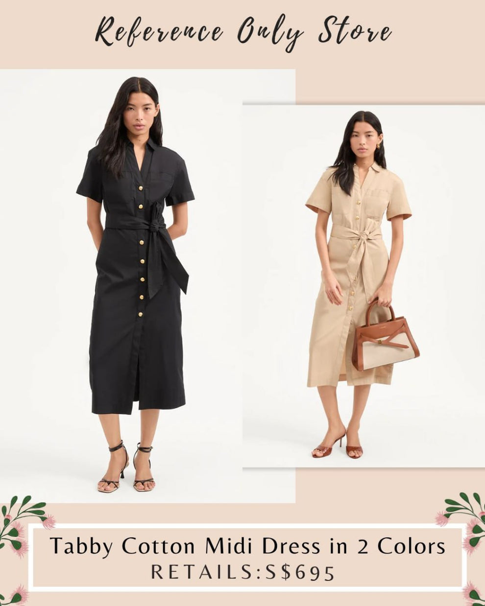 VB Tabby Cotton midi dress – For Reference Store