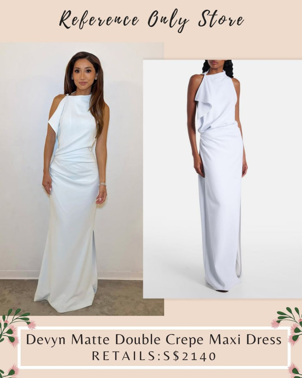 PS Devyn Matte double crepe maxi dress – For Reference Store