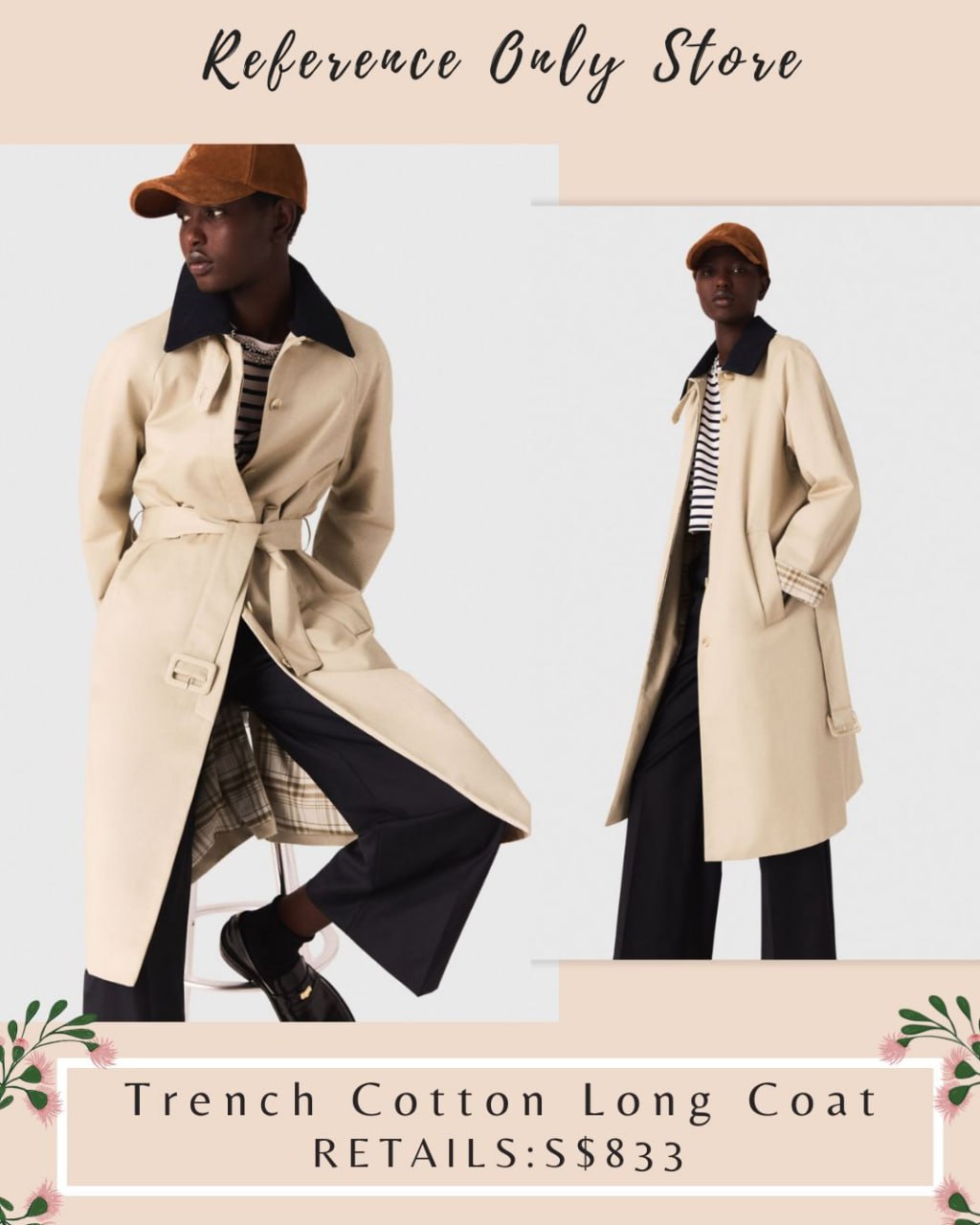 MJ Trench cotton long coat – For Reference Store